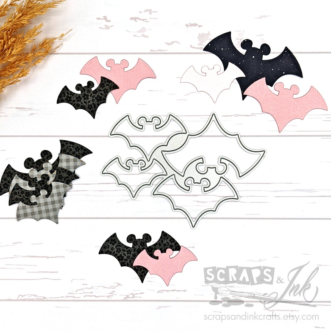 MOUSE BATS Metal Cutting Die for Disney-themed Papercrafts, Cards ...