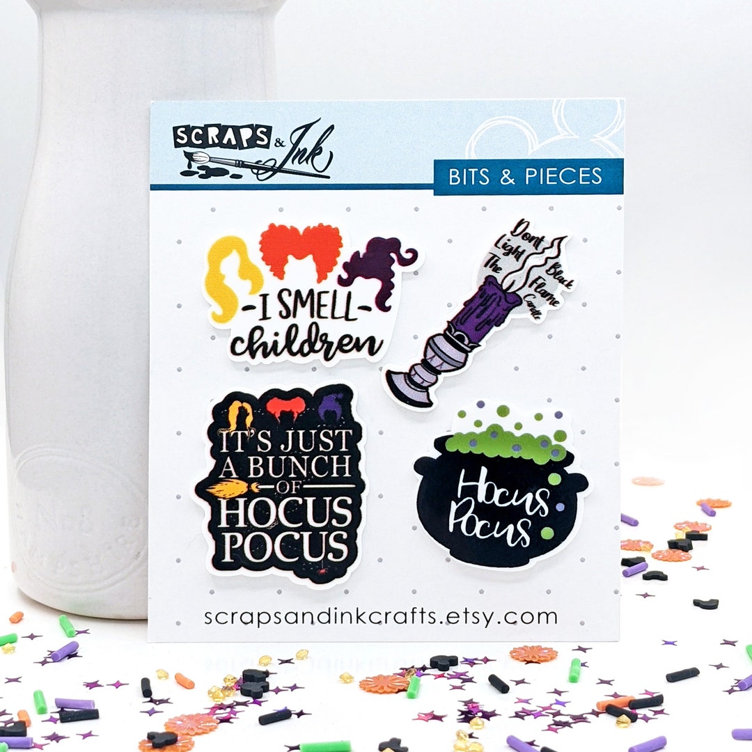 HOCUS Pocus/sanderson Sisters Set of 4 Acrylic Embellishments for ...