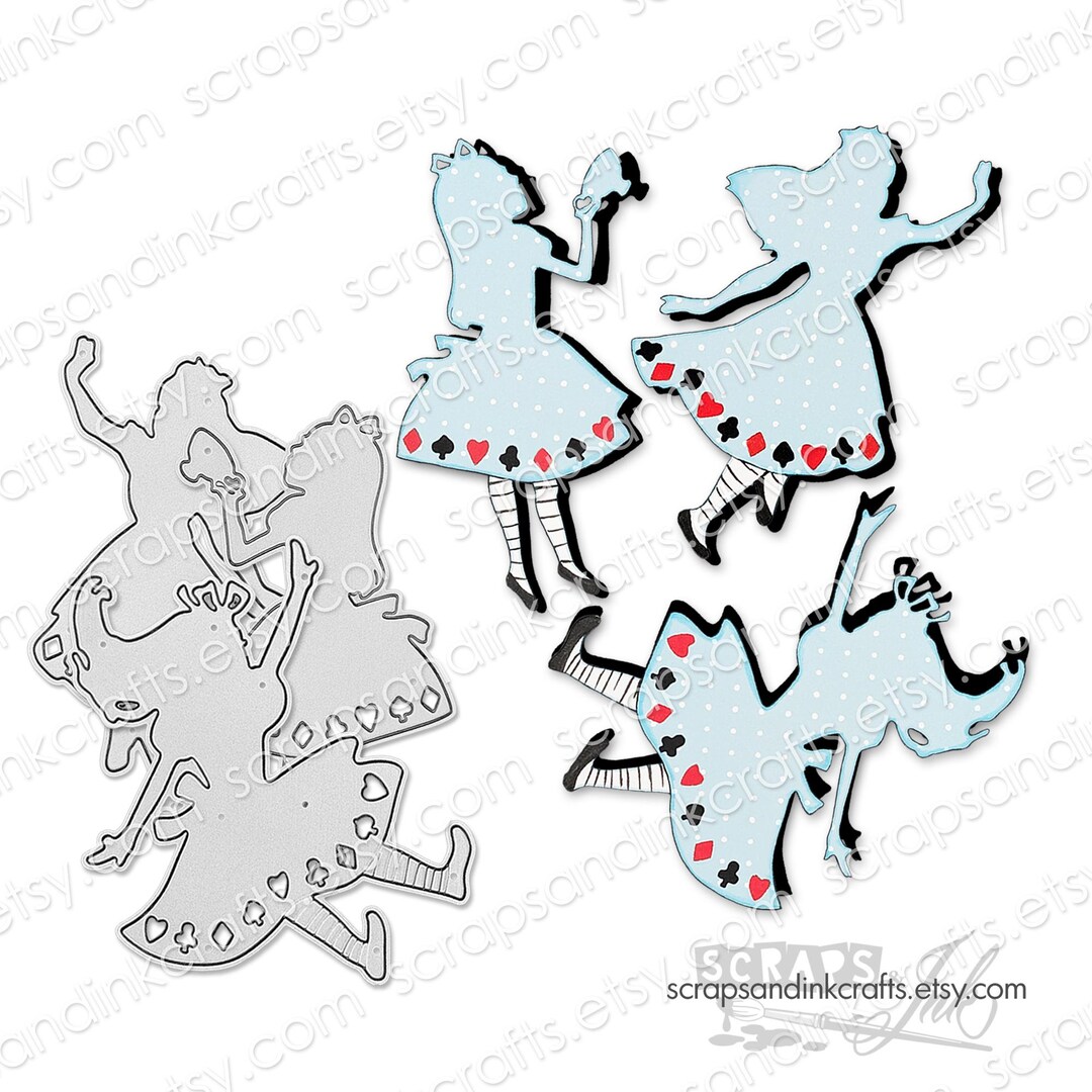 ALICE TRIO Alice in Wonderland Set of 3 Metal Cutting Dies for ...