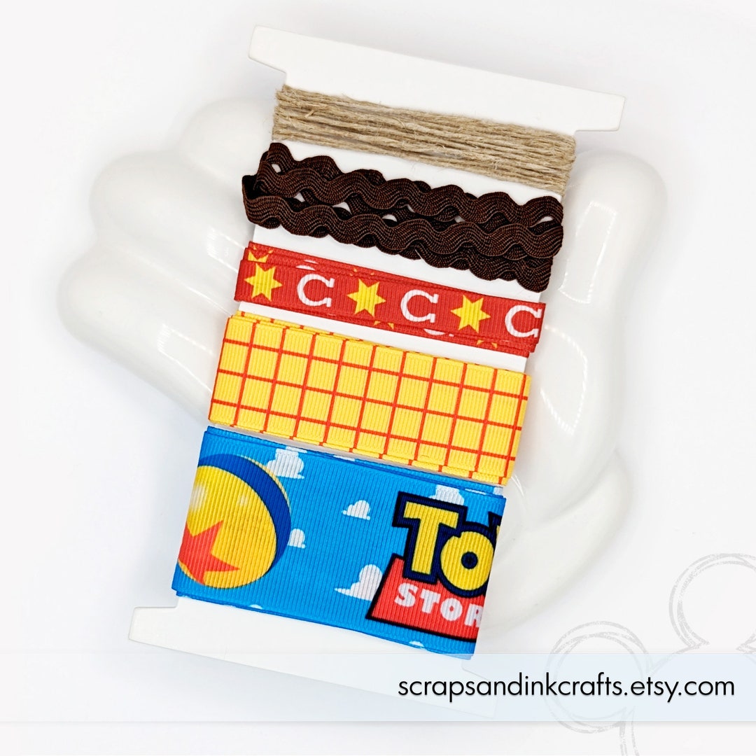 TOY STORY Set of 5 Coordinating Ribbons & Trim for Disney-inspired ...