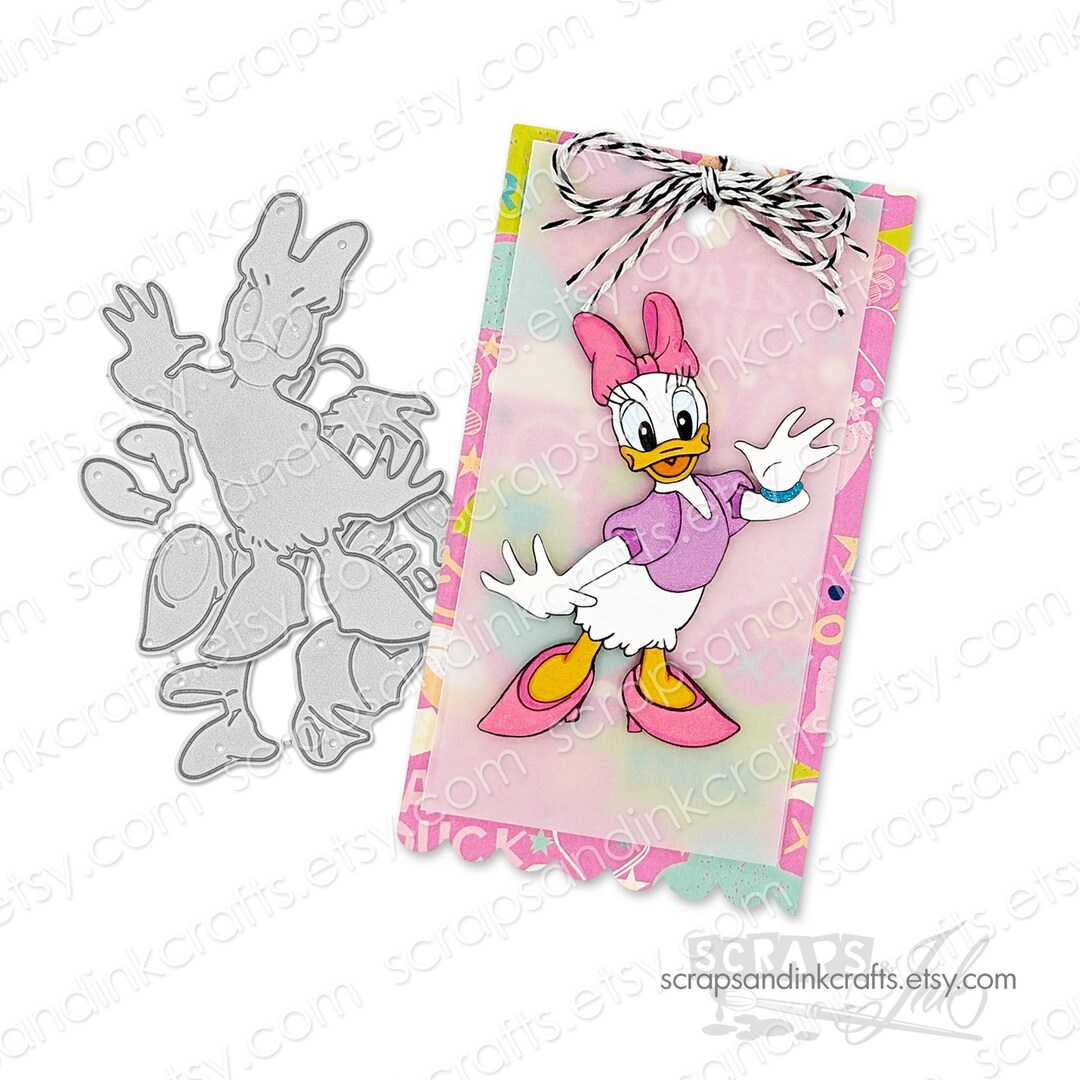 LAYERED DAISY DUCK Set of 7 Metal Cutting Dies for Papercrafts ...