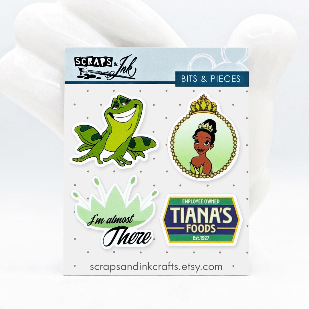 PRINCESS & FROG/TIANA #2 Set of 4 Printed Acrylic (planar Resin ...