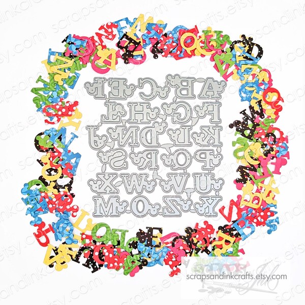 Alphabet Die Cut - Etsy