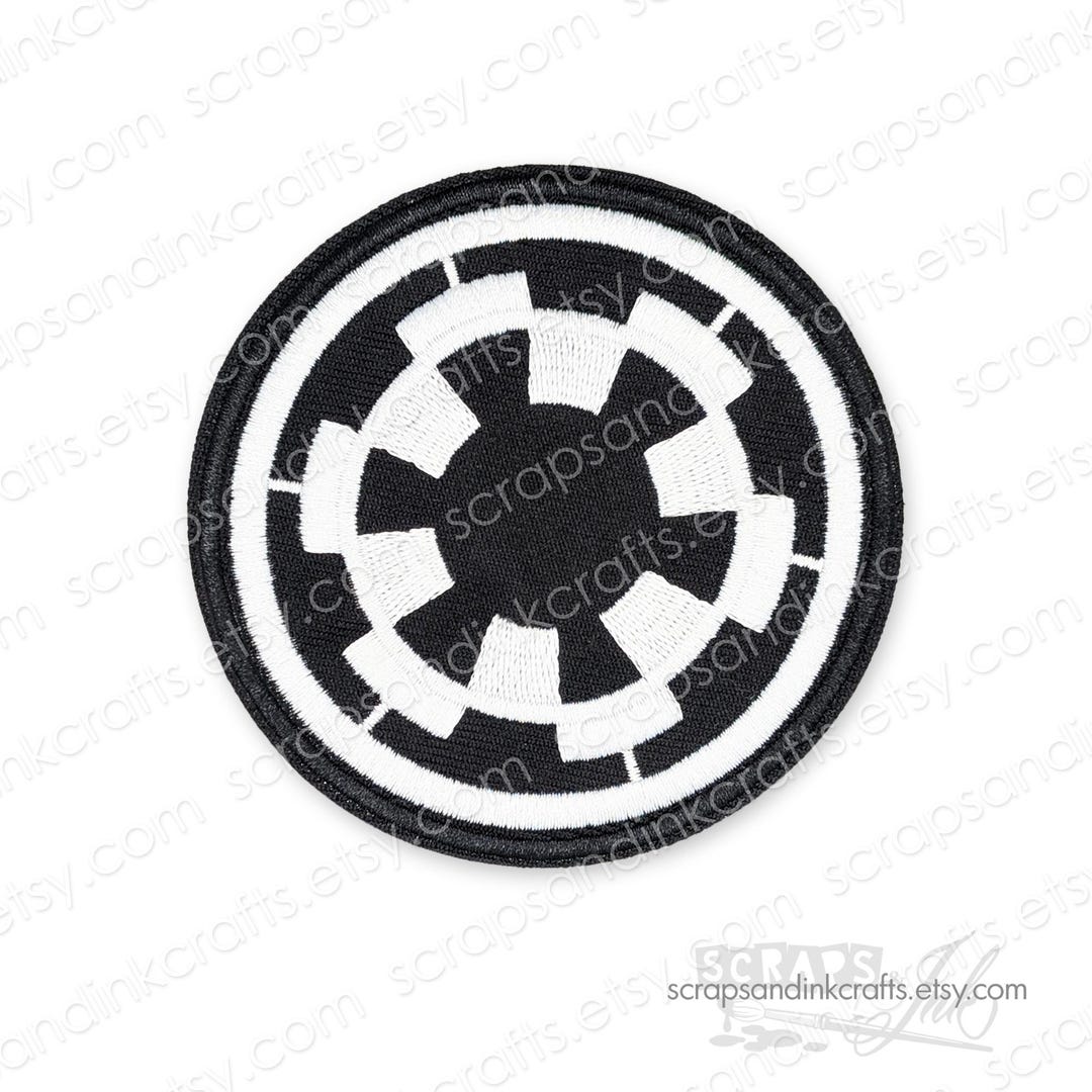 GALACTIC EMPIRE SYMBOL Embroidered Iron-on Patch for Crafts, Clothing ...