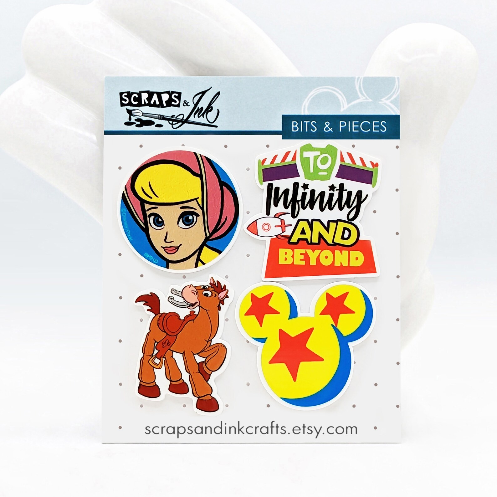 TOY STORY #4 Set of 4 Acrylic Embellishments for Disney-themed Crafts ...
