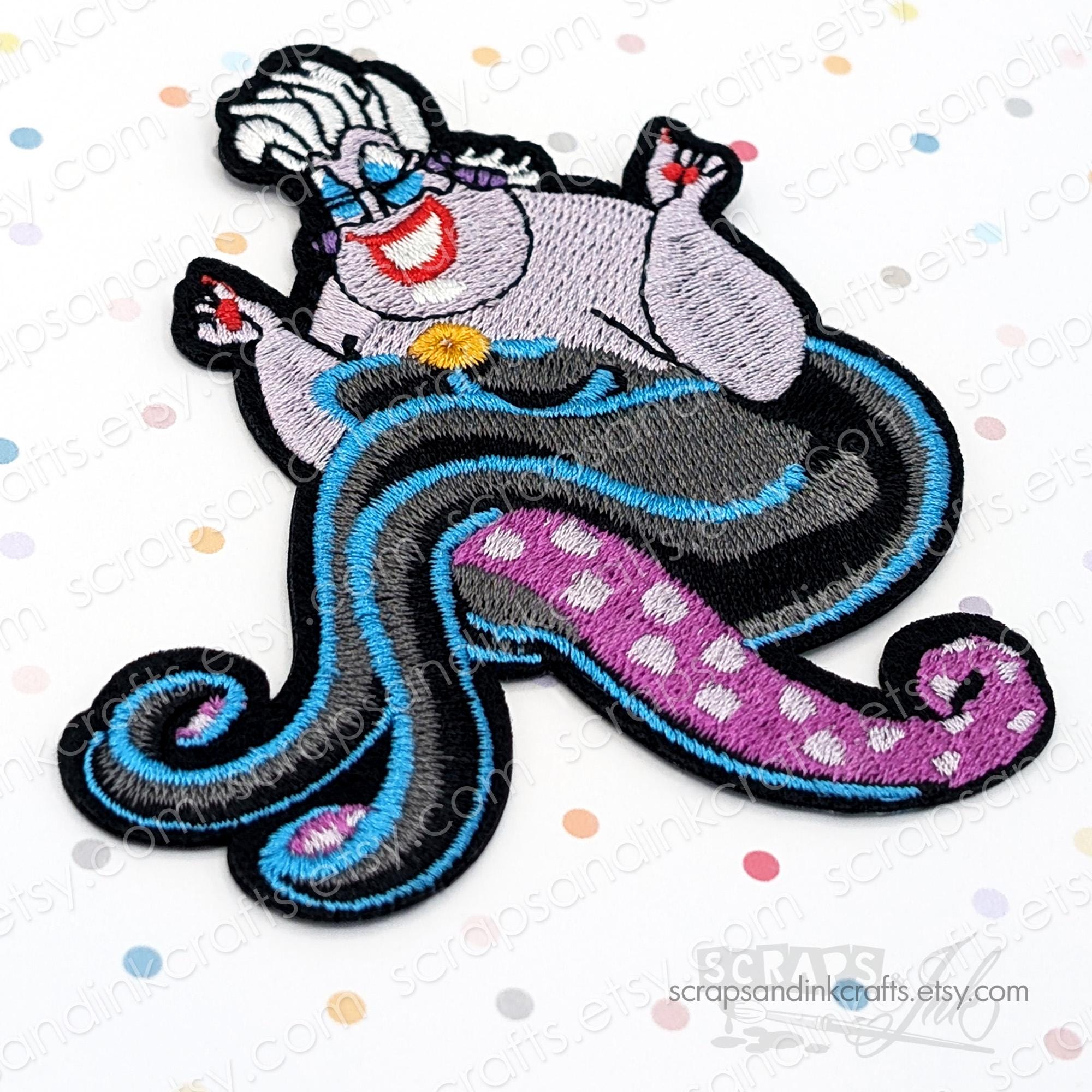 URSULA From the Little Mermaid Embroidered Iron-on Patch for Crafts ...