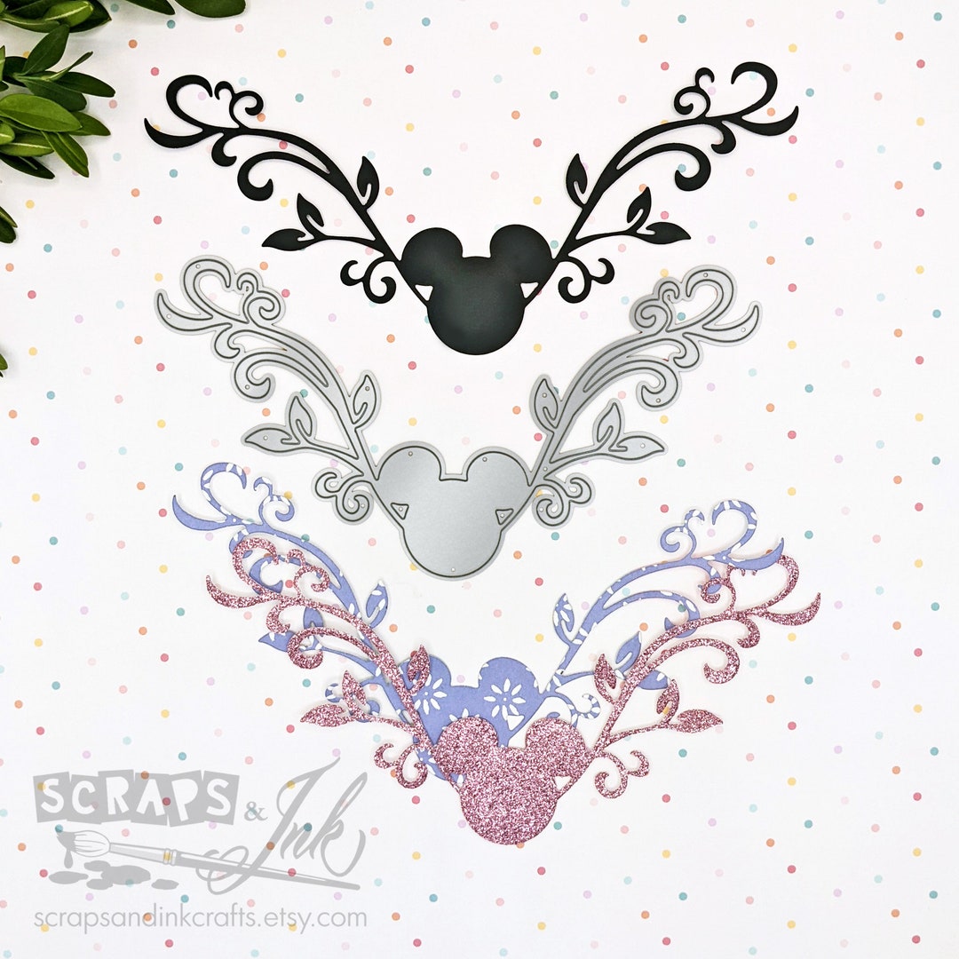 CORNER FLOURISH Metal Cutting Die for Disney-themed Papercrafts, Cards ...