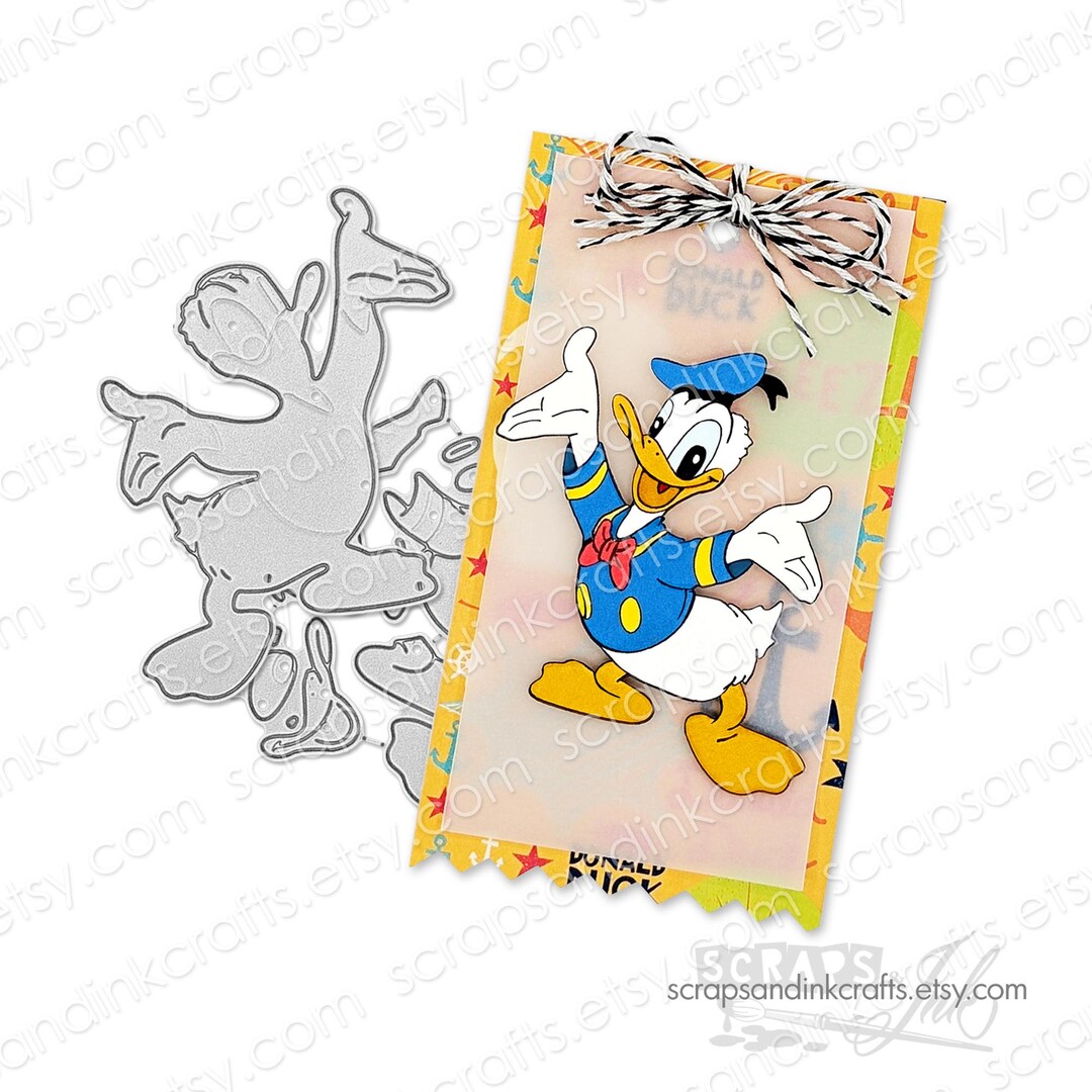 LAYERED DONALD DUCK Set of 5 Metal Cutting Dies for Papercrafts ...