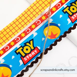 TOY STORY Set of 5 Coordinating Ribbons & Trim for Disney-inspired ...