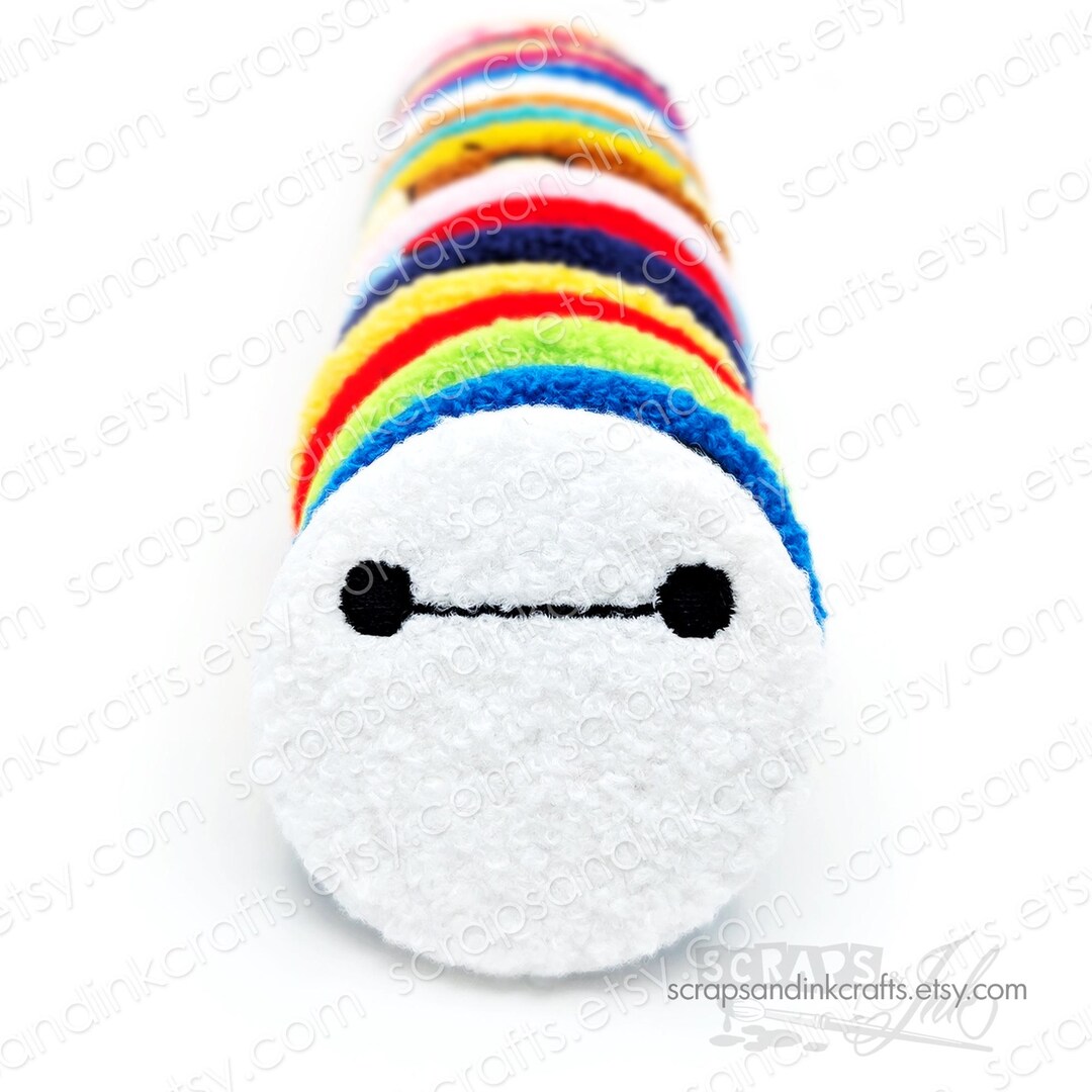 BAYMAX CHENILLE Embroidered Button Pin Badge for Crafts, Clothing, Bags ...