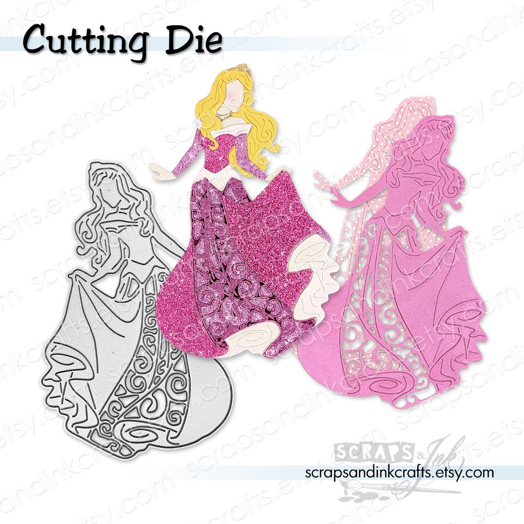 FANCY PRINCESS AURORA (sleeping Beauty) Metal Cutting Die for ...