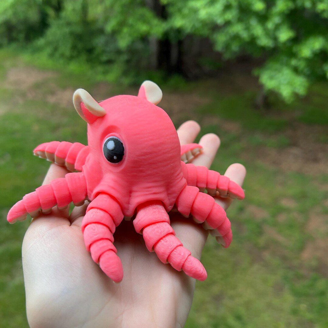 Articulated Flapjack Octopus 3D Printed Sensory Fidget Toy Made In ...
