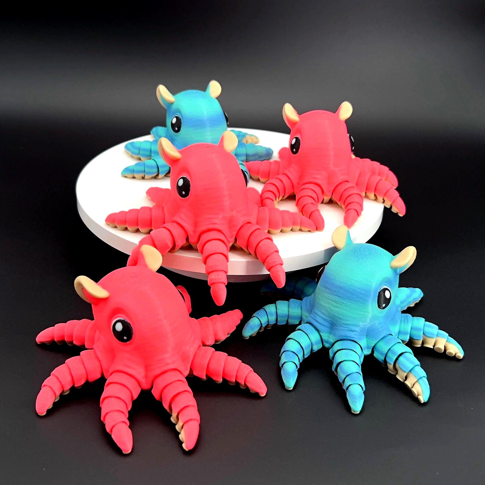 Articulated Flapjack Octopus 3D Printed Sensory Fidget Toy Made In ...