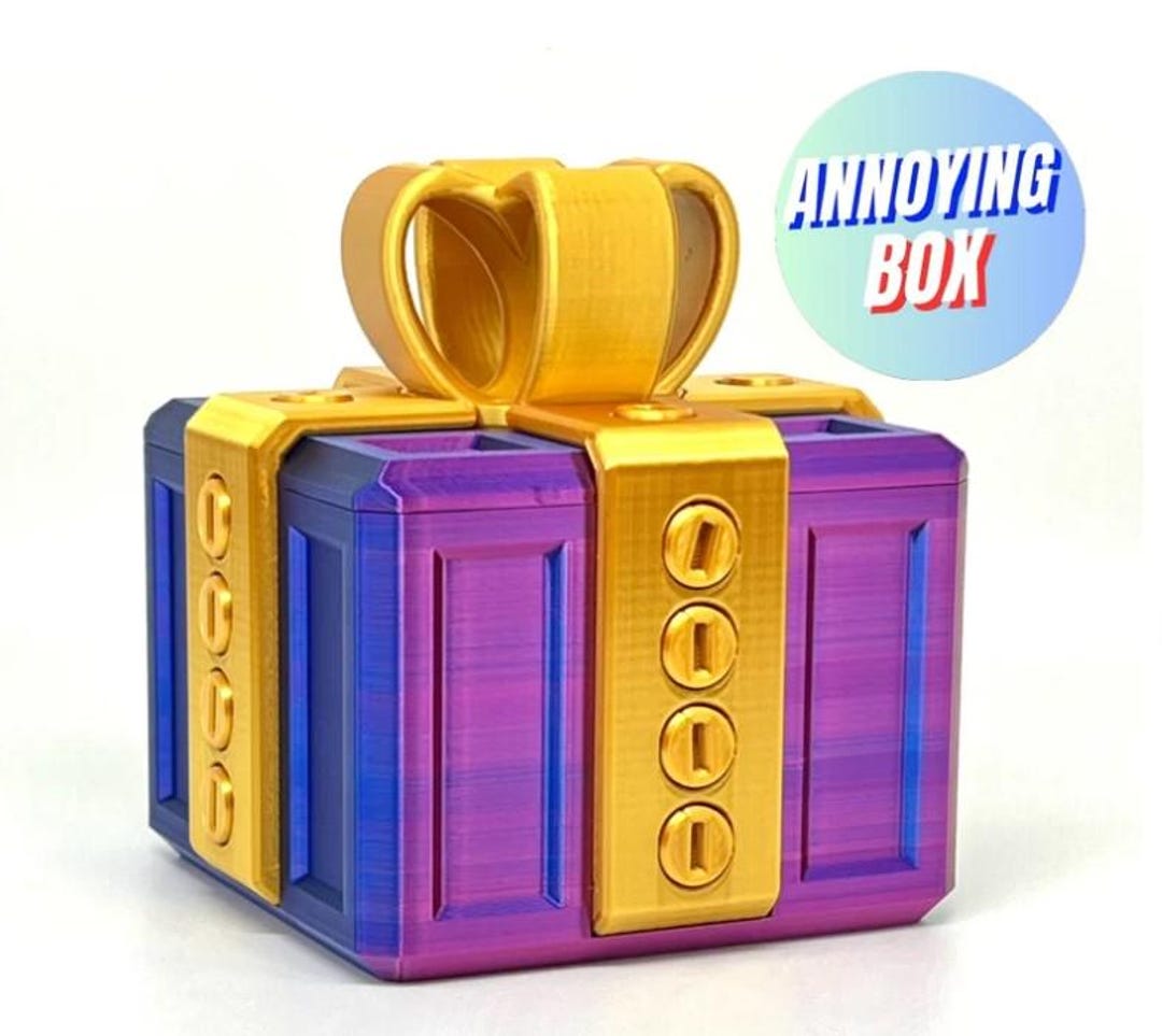 CUSTOM Annoying Gift Box - 3D Printed Funny Prank Surprise Box (20 ...