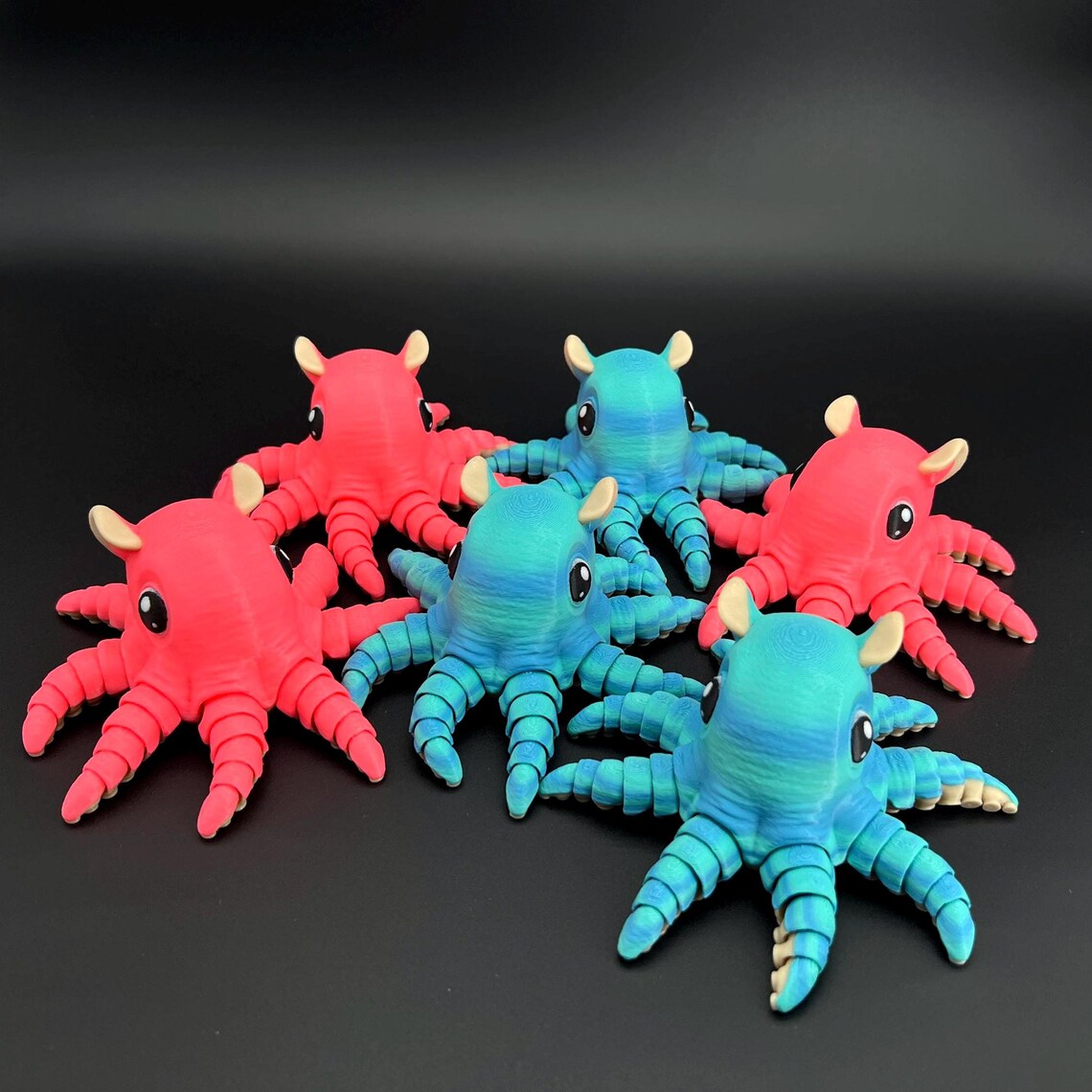Articulated Flapjack Octopus 3D Printed Sensory Fidget Toy Made In ...