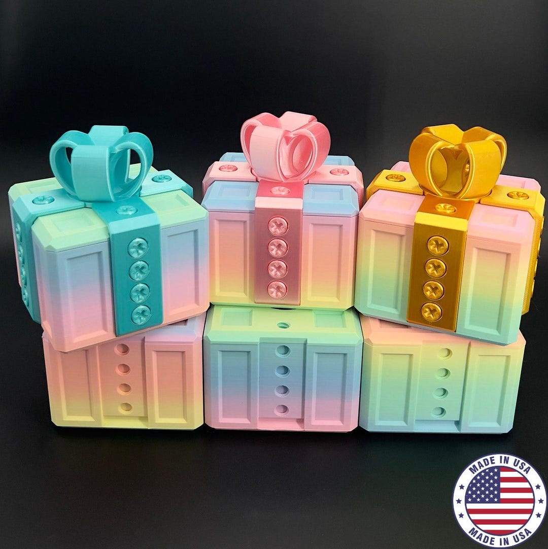 Annoying Gift Box – 3D Printed Puzzle Prank Box for Money or Gift Cards ...