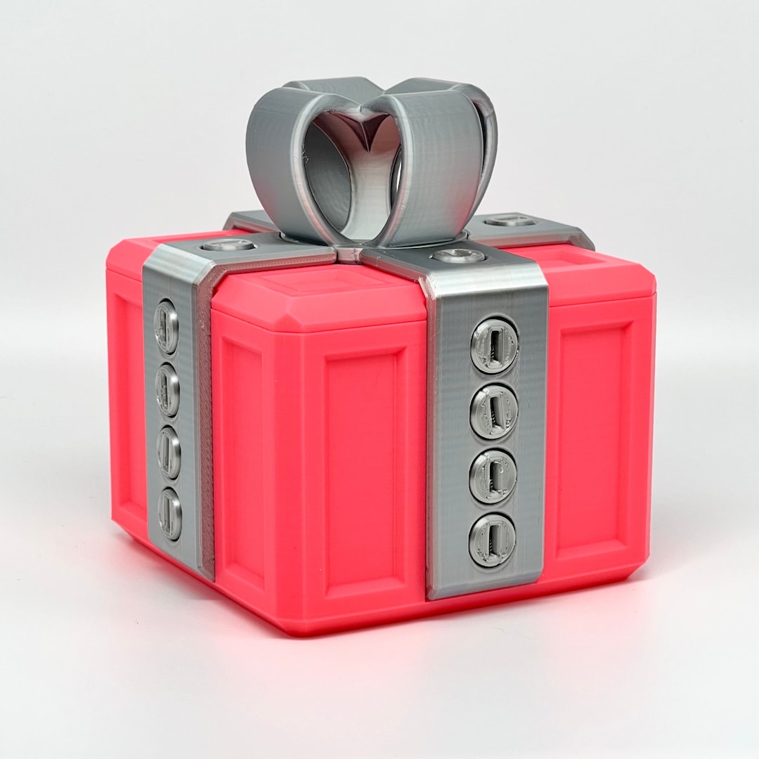 Annoying Gift Box - 3D Printed Funny Prank Surprise Box [ Pink / Silk ...