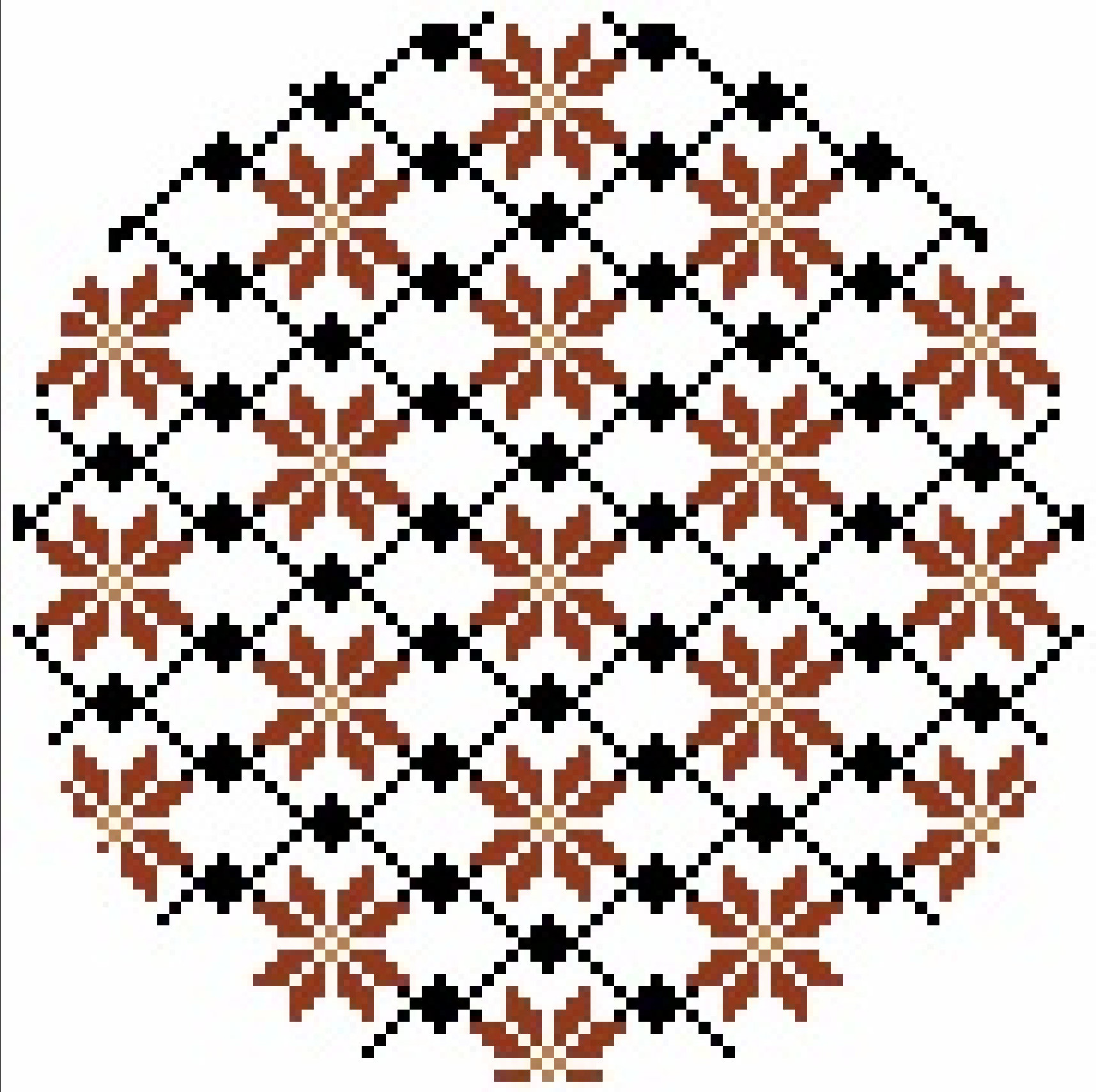 The Keffiyeh Cross Stitch Pattern Tatreez Pattern Hint of Tatreez PDF ...