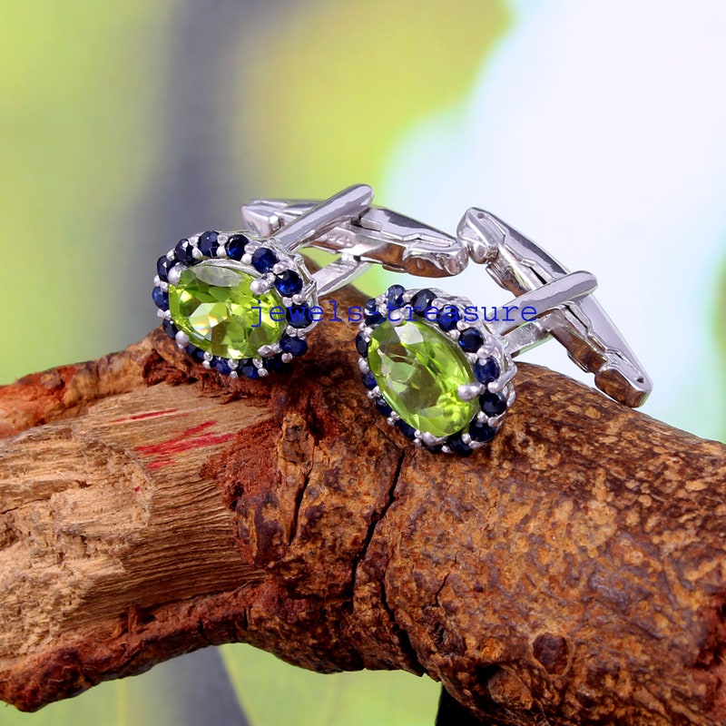 Gemstone Cufflinks - Etsy