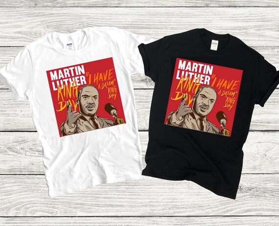Martin Luther King Jr. T-shirt MLK Sweatshirt MLK Tee Black | Etsy