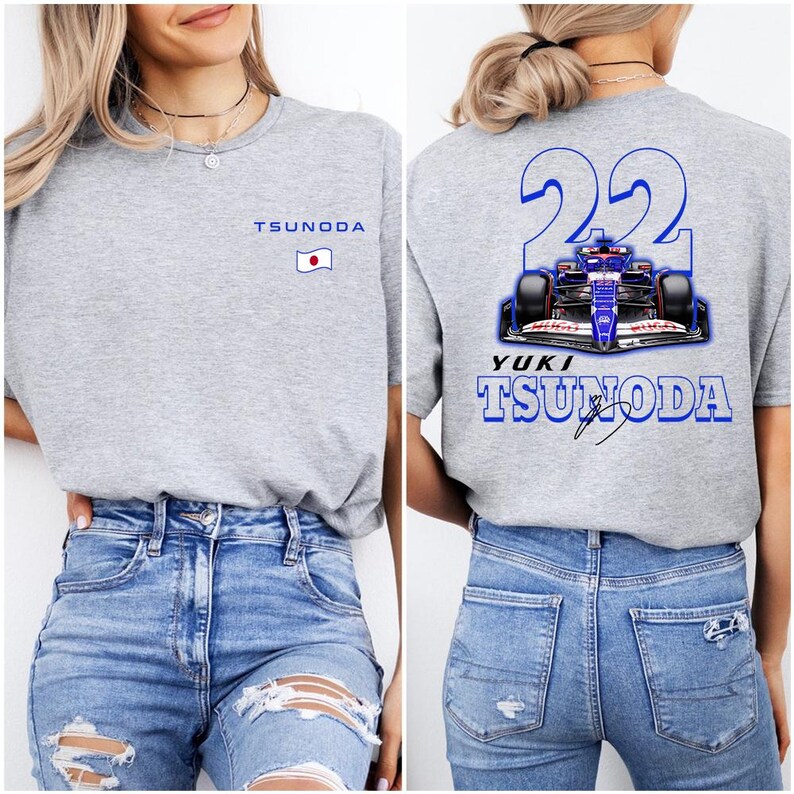 Tsunoda Yuki F1 Racing Shirt: Formula One Graphic Tee - Etsy