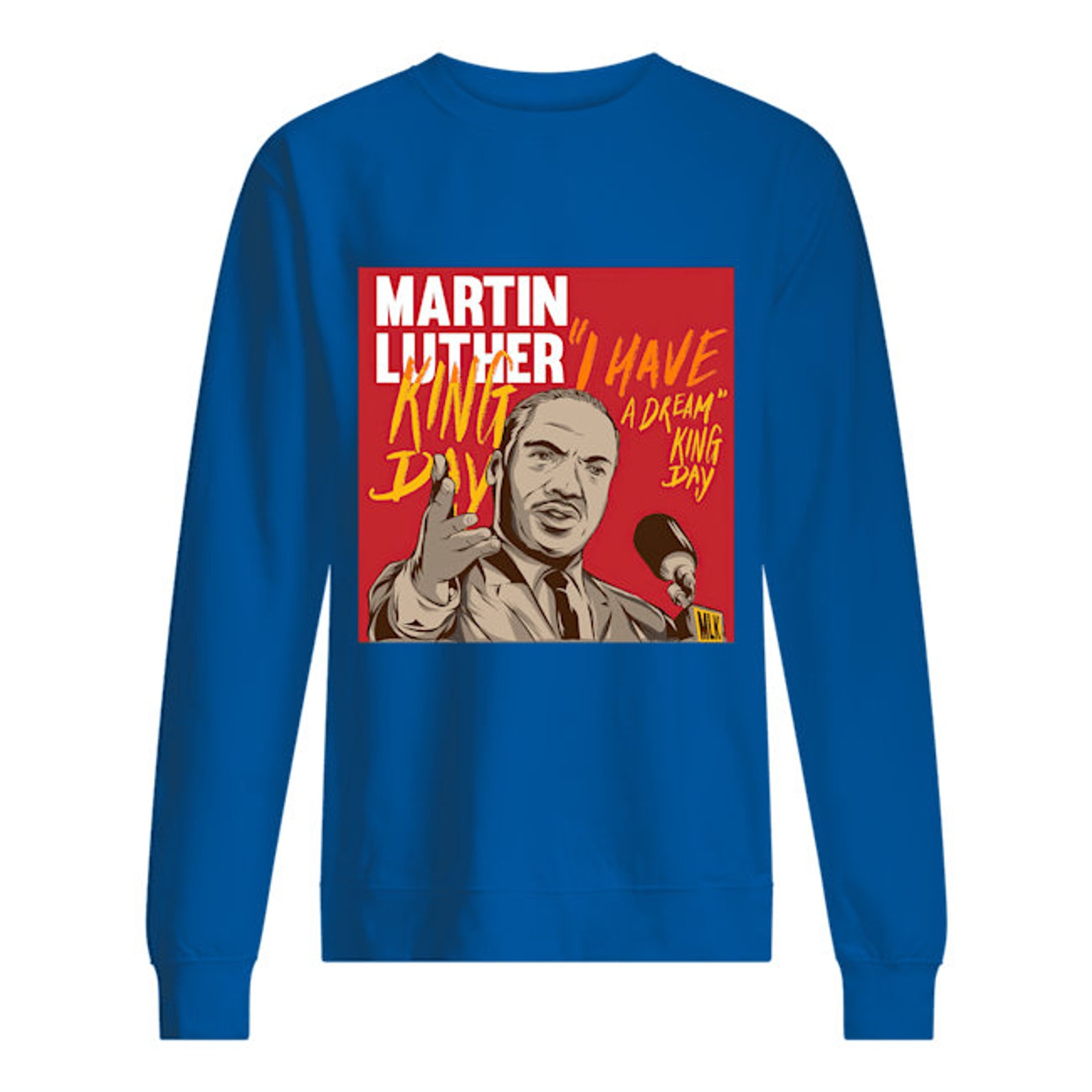 Martin Luther King Jr. T-shirt MLK Sweatshirt MLK Tee Black - Etsy