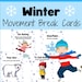 Winter Movement Break Cards, Brain Break Cards, Movement Break ...