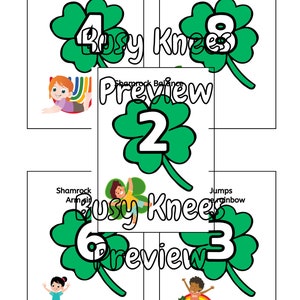 Shamrock Shuffle St Patricks Day Game for PE, Movement Break, and Brain ...