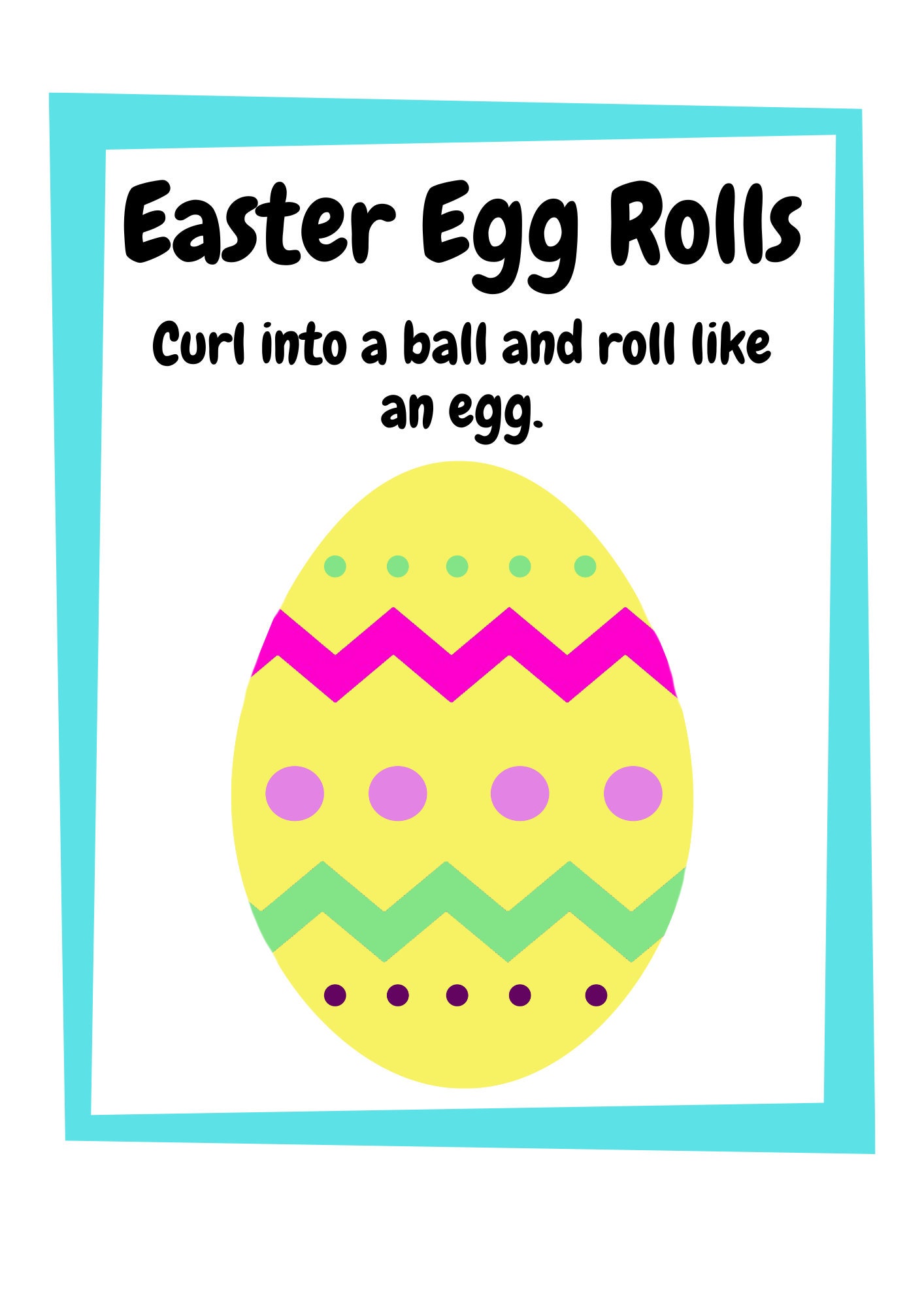 Easter Movement Break Cards, Brain Break Cards, Movement Break ...