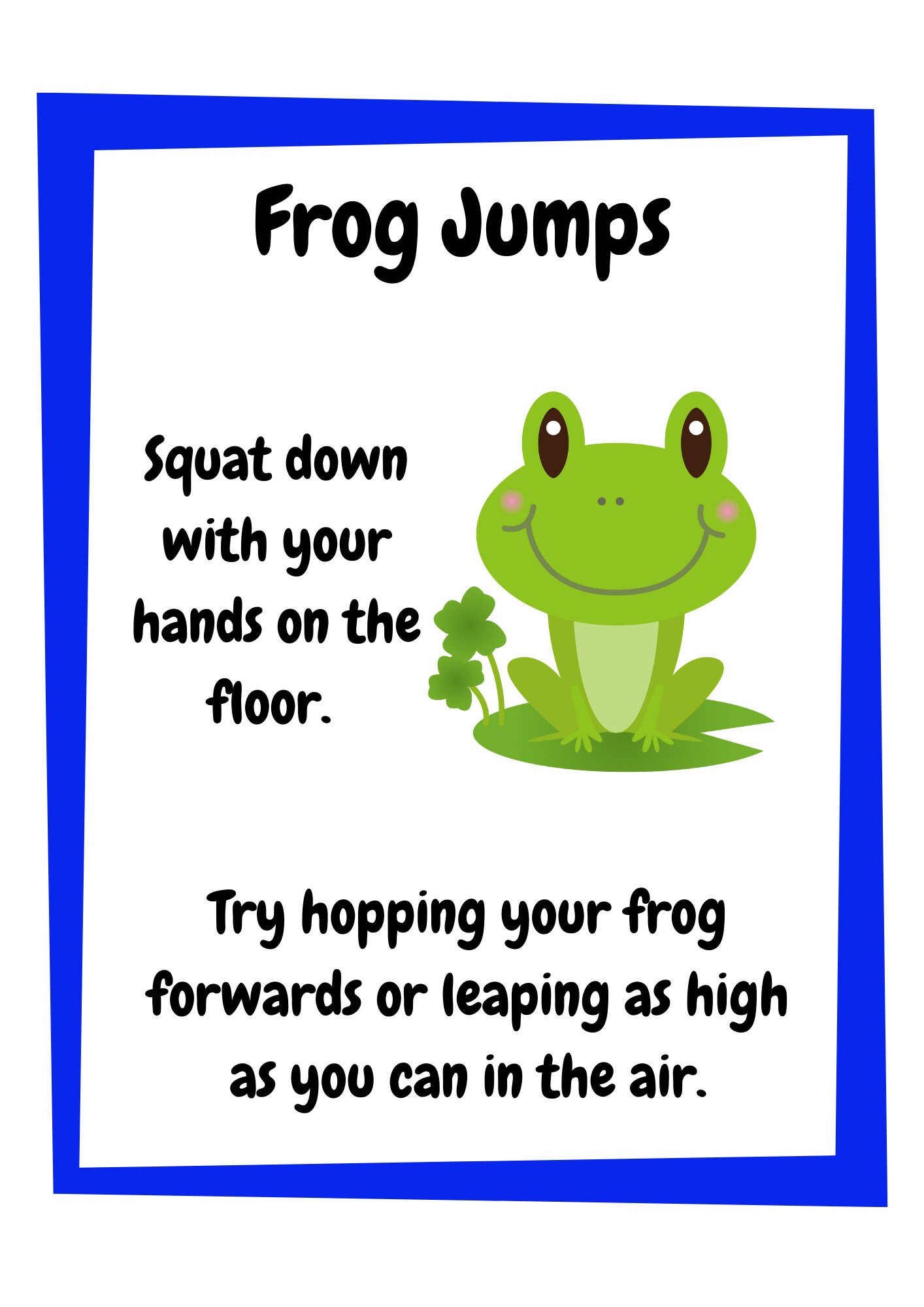 Movement Break Cards, Brain Break Cards, Movement Break Printable ...