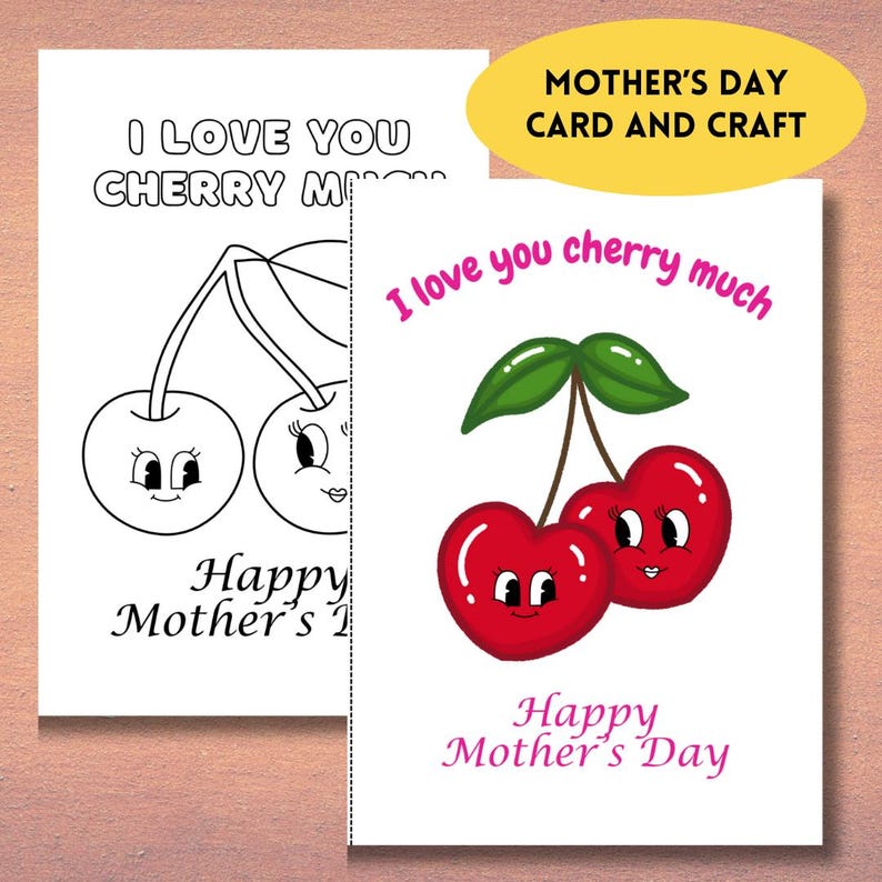 Printable Mother's Day Card Cute Mother's Day Card From Kid and Last ...