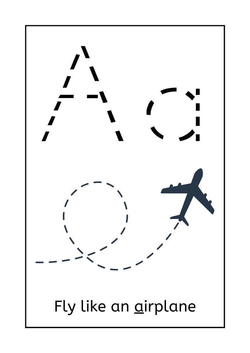 Alphabet Tracing and Movement Worksheets Beginning Sounds, Letter ...