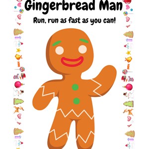 Gingerbread Man Movement Break Cards, Kids Christmas Game - Etsy