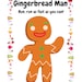 Gingerbread Man Movement Break Cards, Kids Christmas Game - Etsy