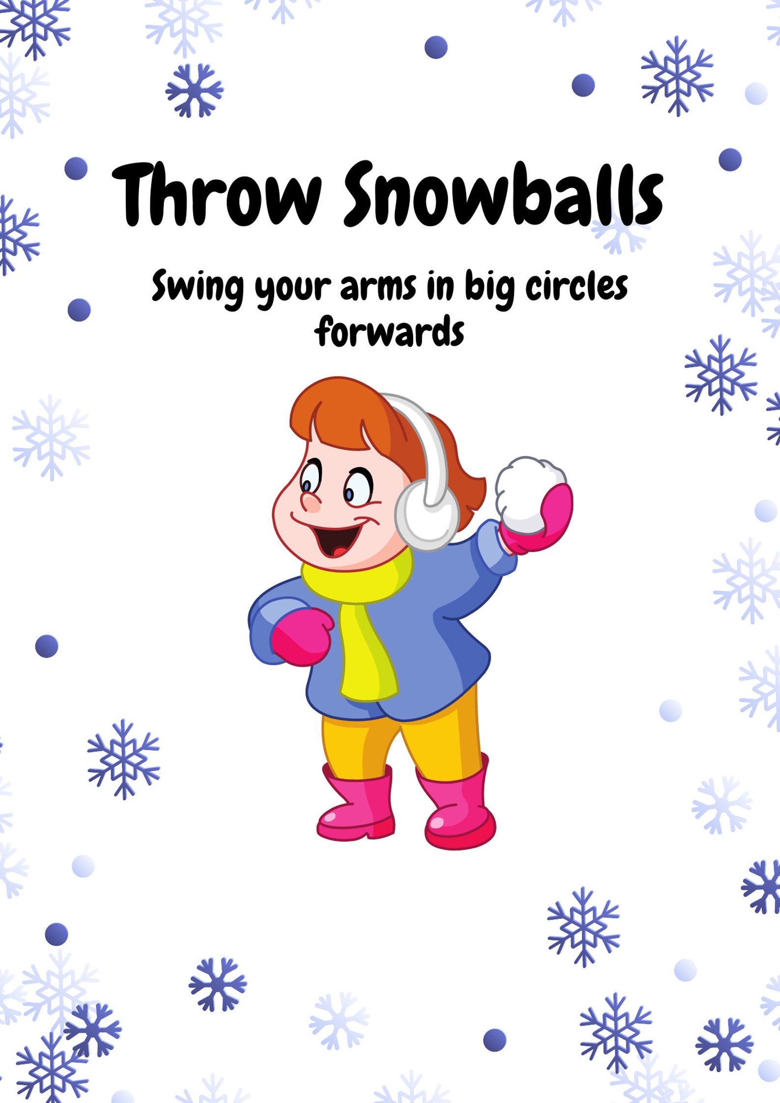 Winter Movement Break Cards, Brain Break Cards, Movement Break ...