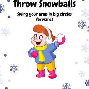 Winter Movement Break Cards, Brain Break Cards, Movement Break ...