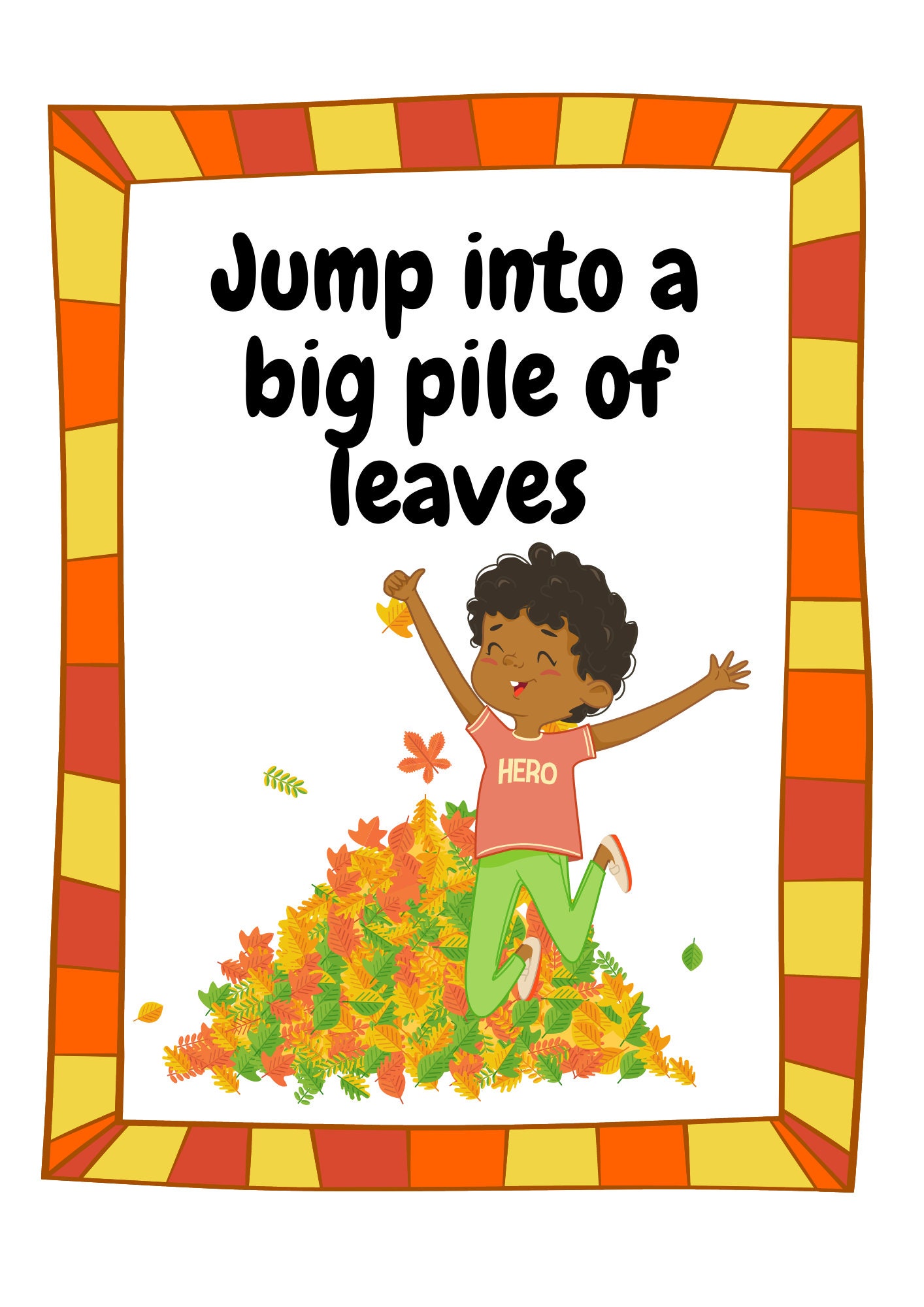 Fall Movement Cards and Brain Break Cards, Autumn Game, Fall Printable ...