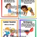 Summer Movement Break Cards, Brain Break Cards, Movement Break ...
