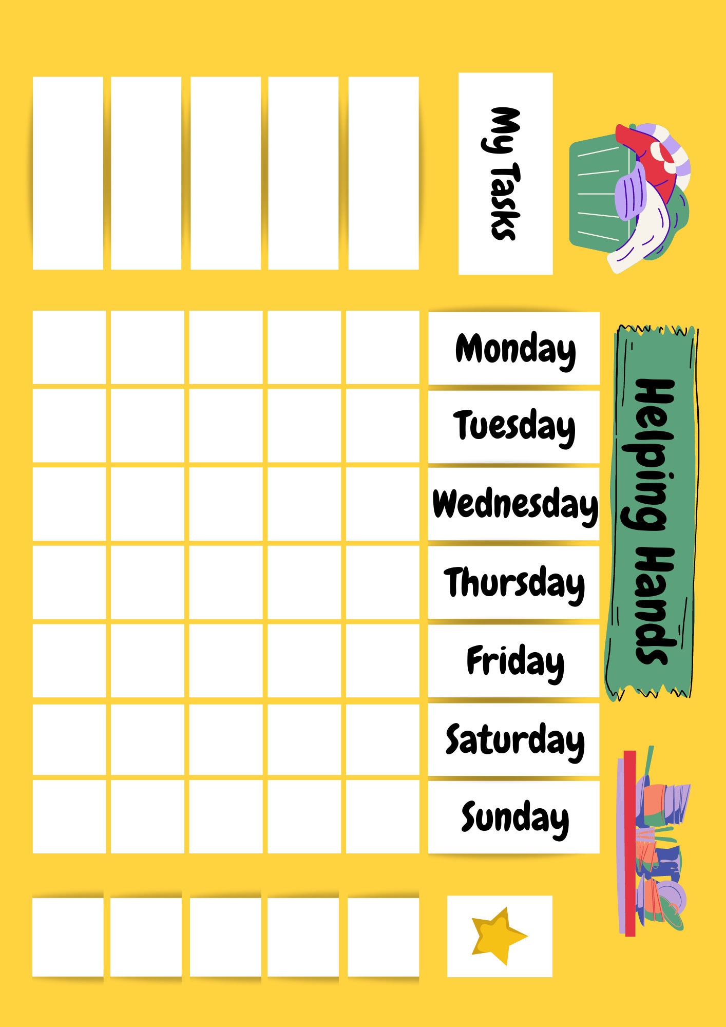 Reward Coupons and Reward Chart for Kids Fun Printable Reward Tokens - Etsy