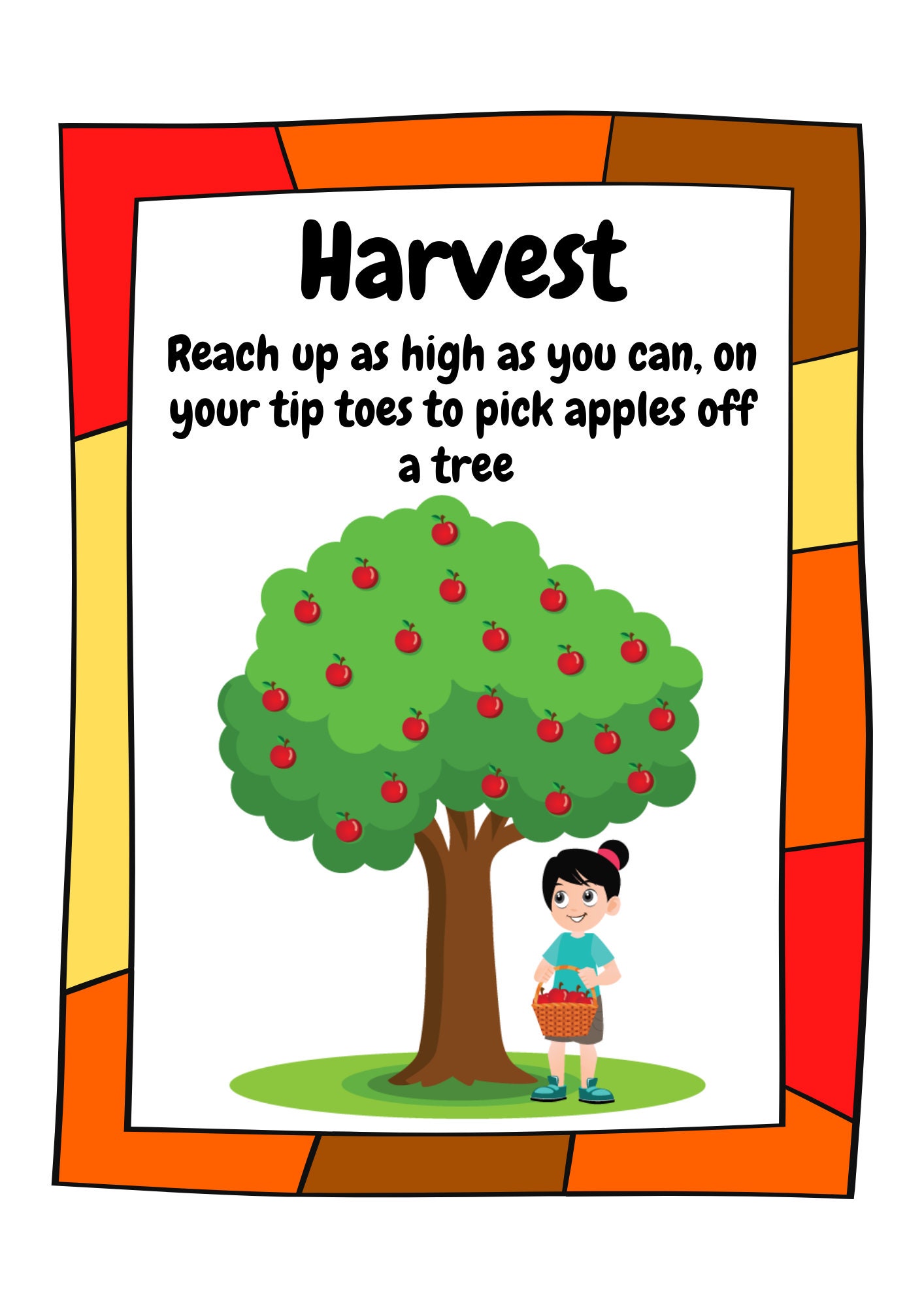 Thanksgiving Movement Cards and Brain Break Activity, PE Activity Cards ...