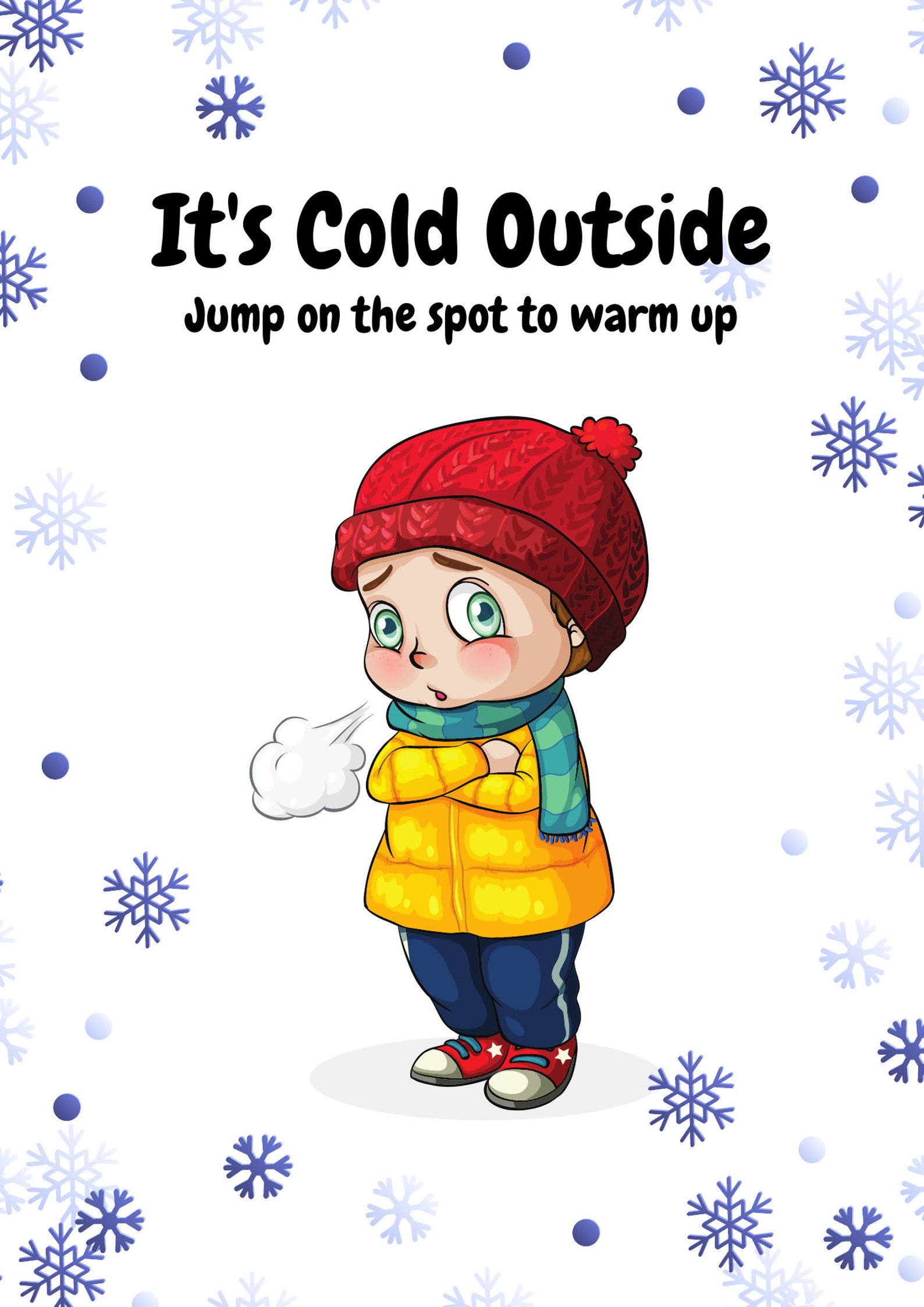 Winter Movement Break Cards, Brain Break Cards, Movement Break ...