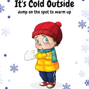 Winter Movement Break Cards, Brain Break Cards, Movement Break ...