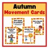 Fall Movement Cards and Brain Break Cards, Autumn Game, Fall Printable ...