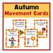 Fall Movement Cards and Brain Break Cards, Autumn Game, Fall Printable ...