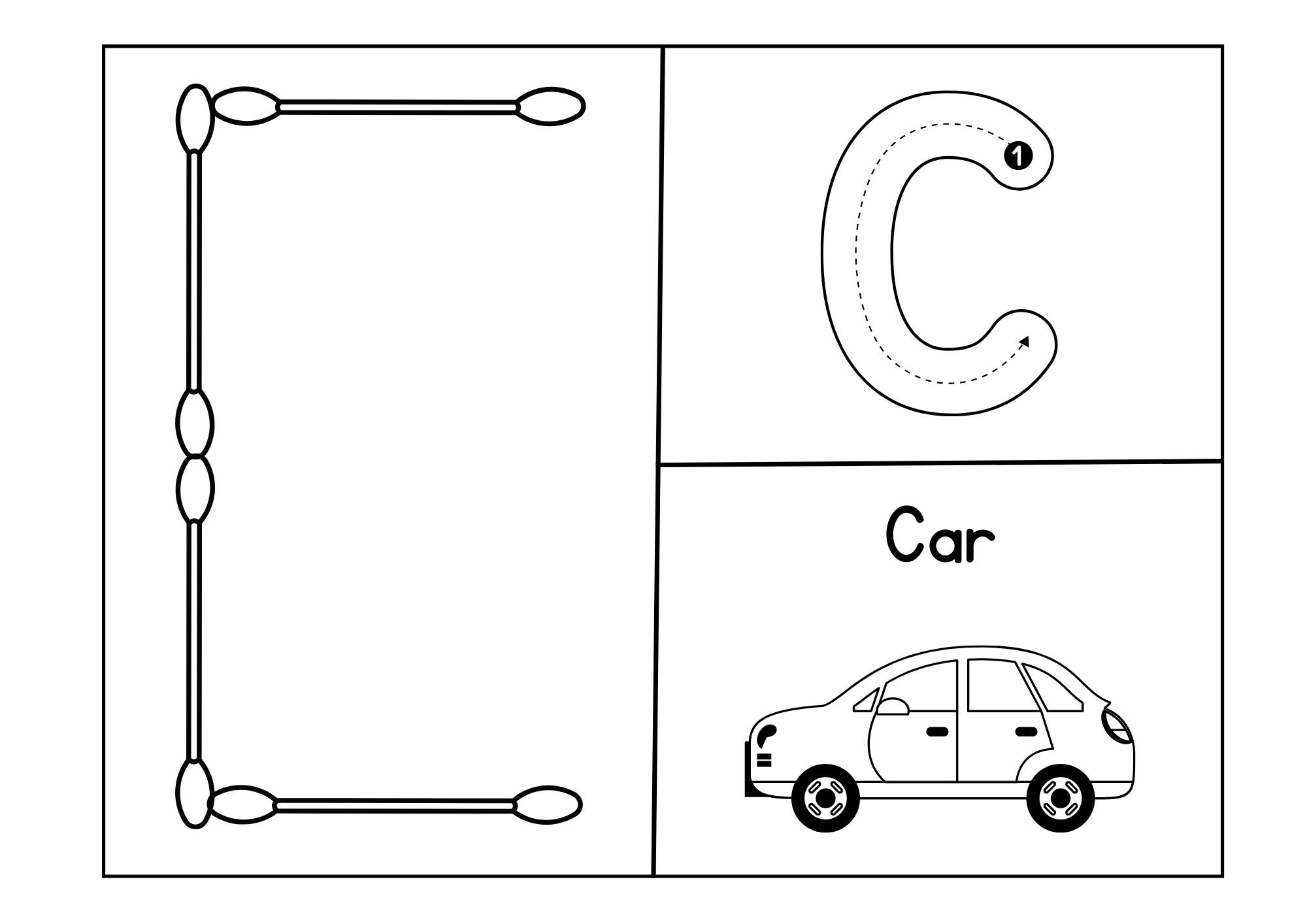 Alphabet Worksheets: Cotton Swab Fine Motor Skills Trace Letter of the ...