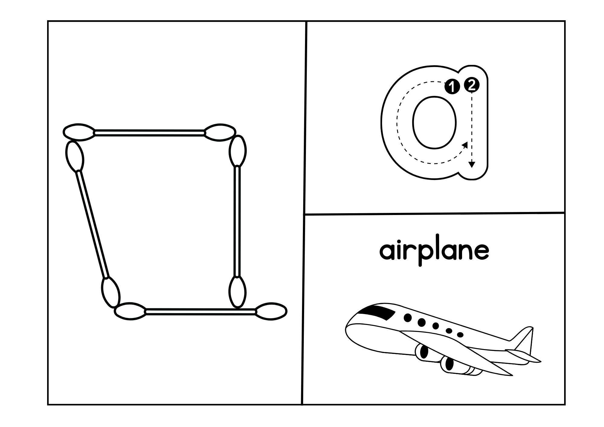 Alphabet Worksheets: Cotton Swab Fine Motor Skills Trace Letter of the ...