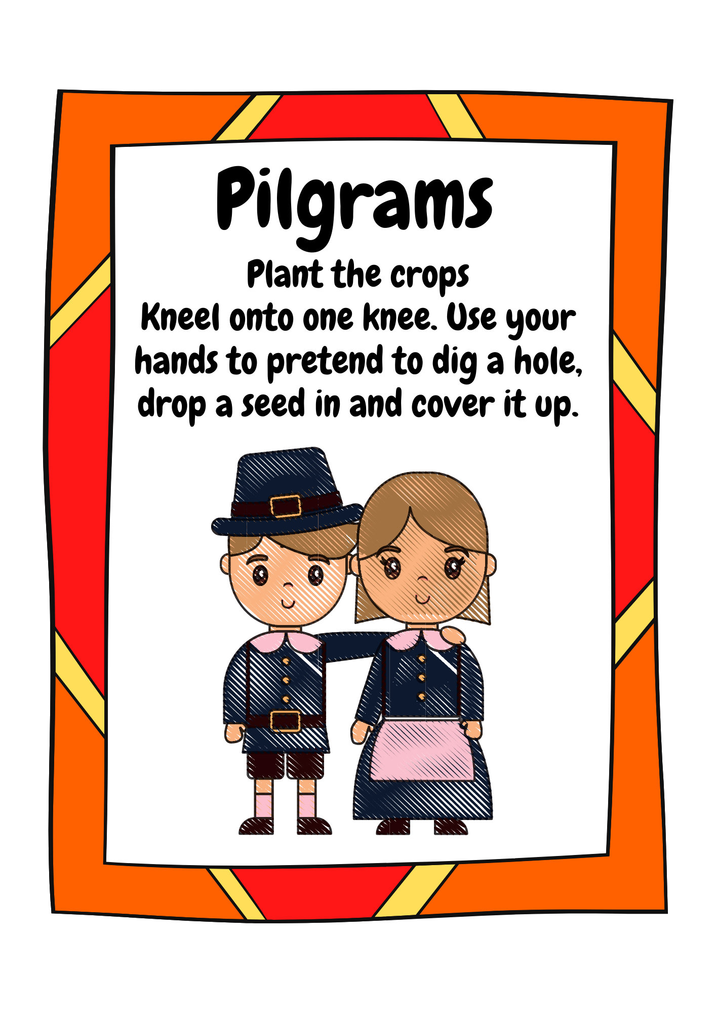 Thanksgiving Movement Cards and Brain Break Activity, PE Activity Cards ...