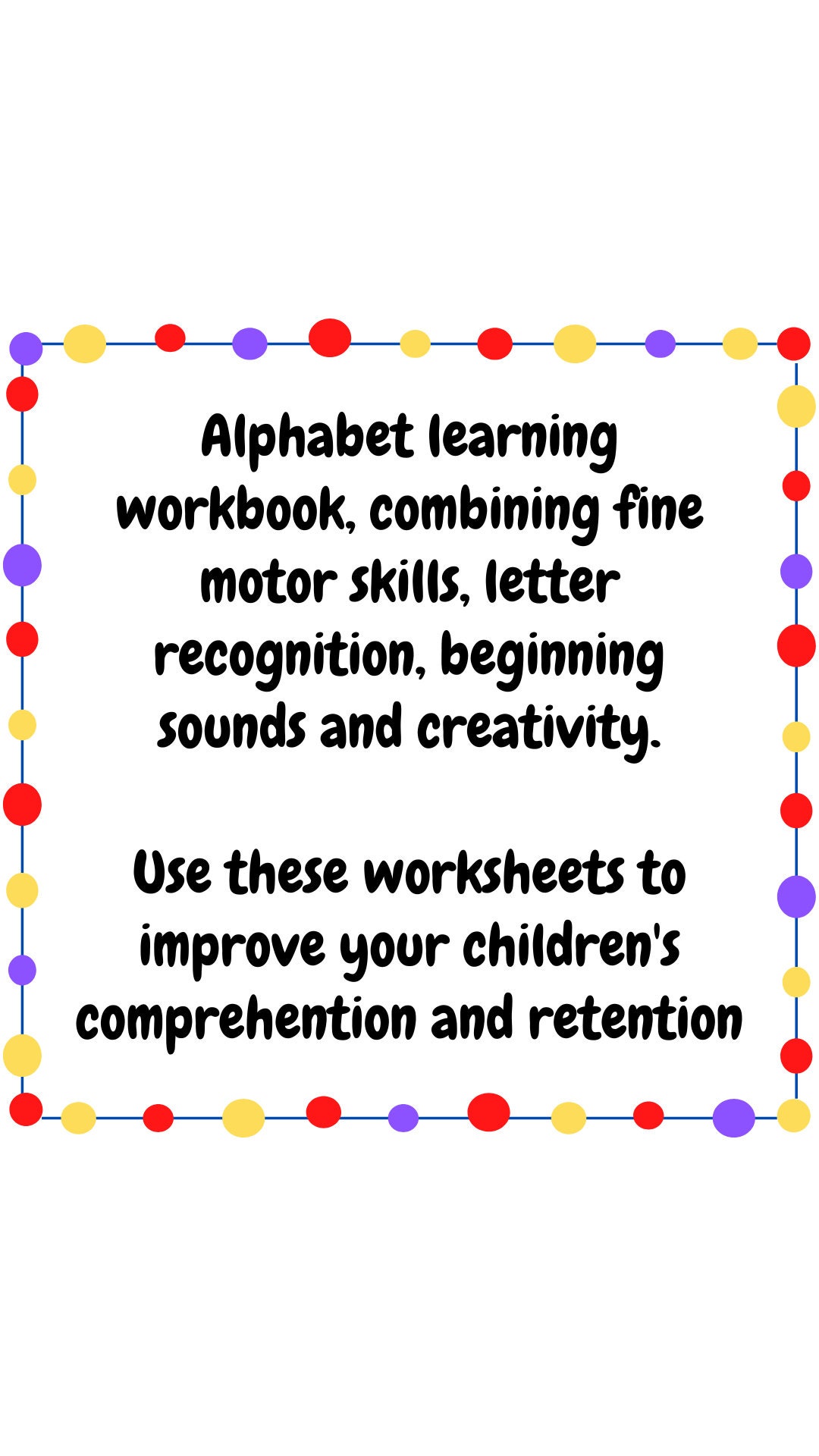 Alphabet Worksheets: Fine Motor Skills, Trace, Letter of the Week ...