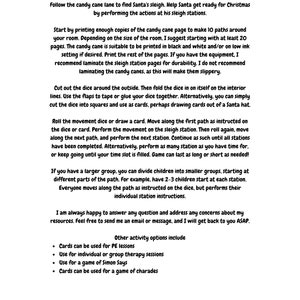 Christmas Holiday Games Printable - Candy Cane Lane Christmas Party ...