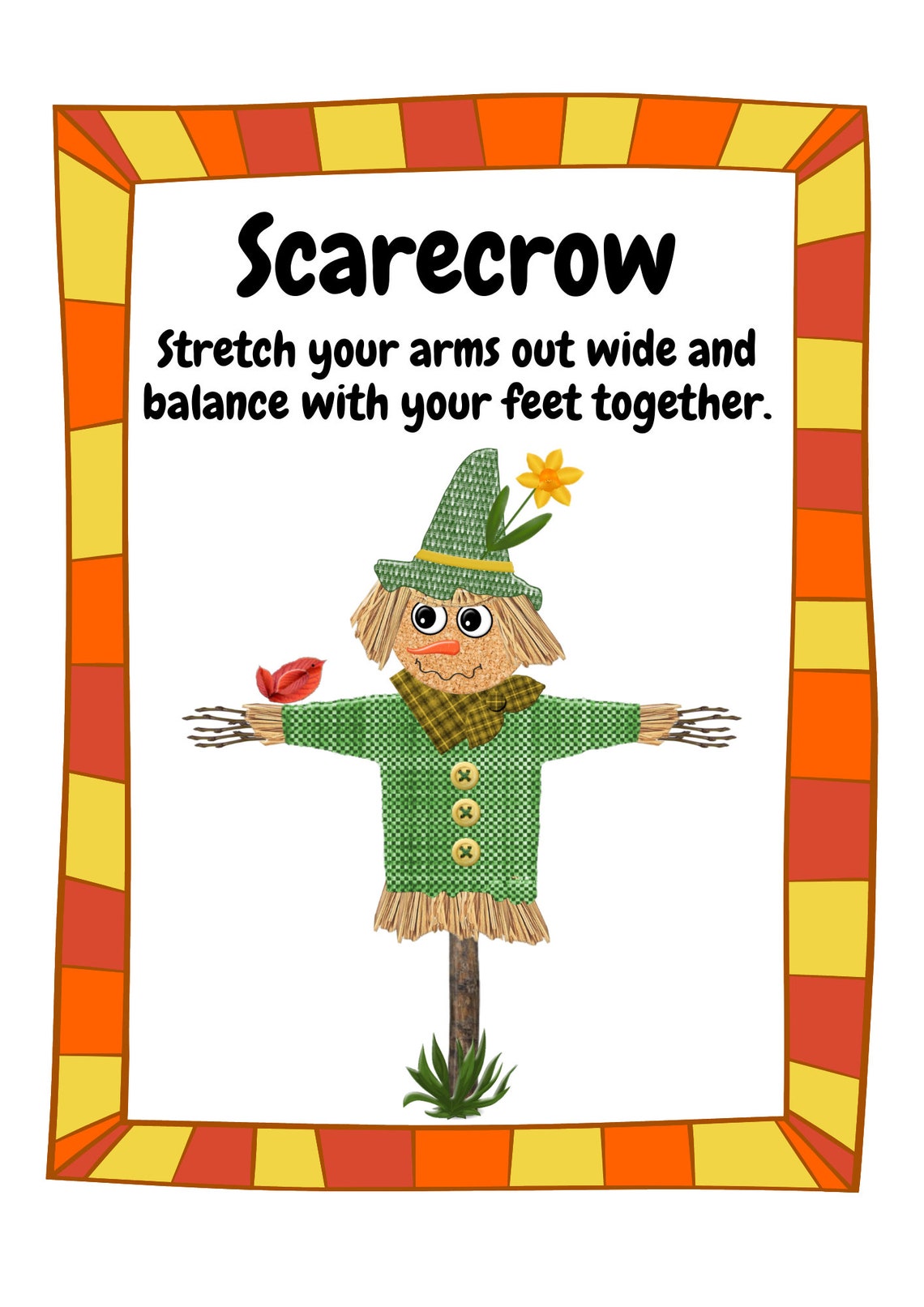 Fall Movement Cards and Brain Break Cards, Autumn Game, Fall Printable ...